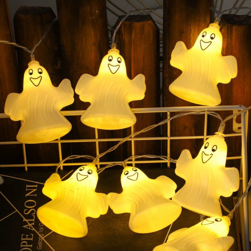 Светильник декоративный "Хэллоуин Джек-о-Фонарь", светодиодный, водонепроницаемый, жёлтый