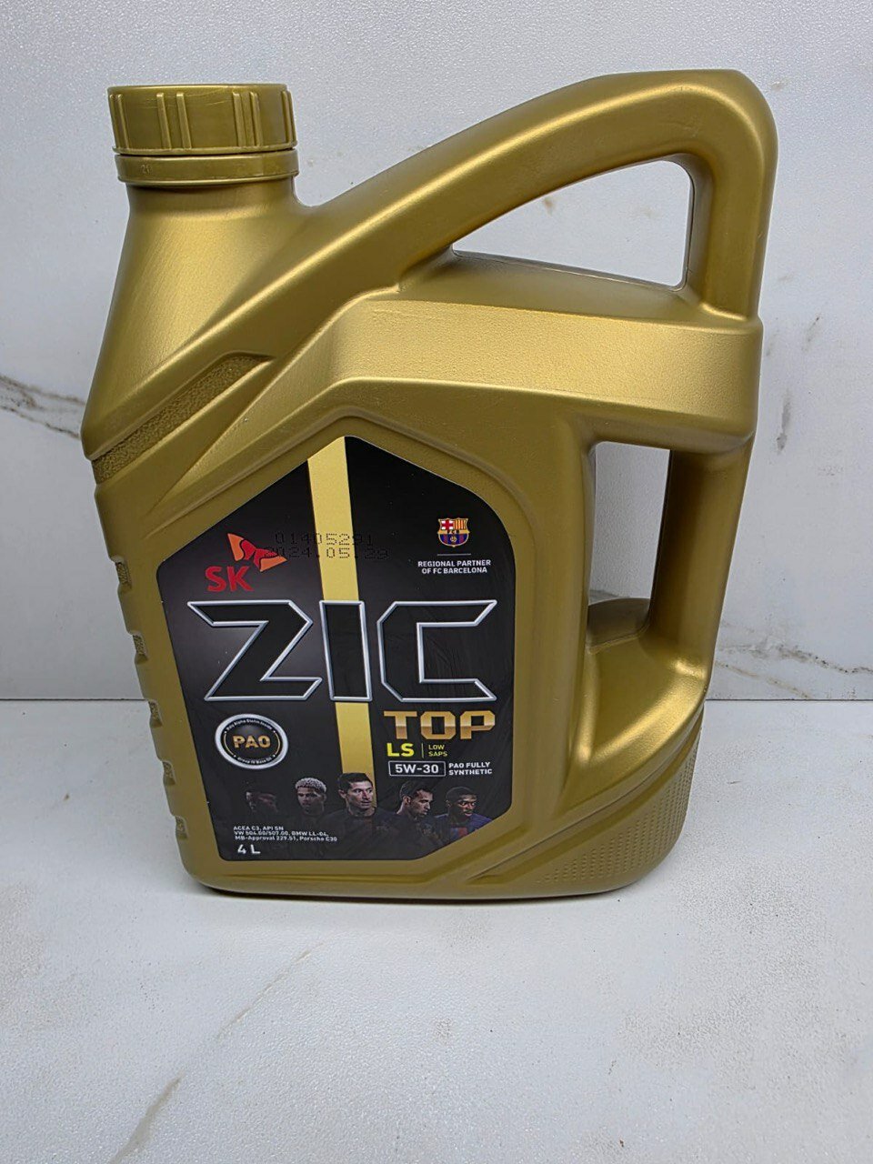 Масло моторное ZIC TOP 5W30 синтетическое 4 л 162612 ZIC 162612