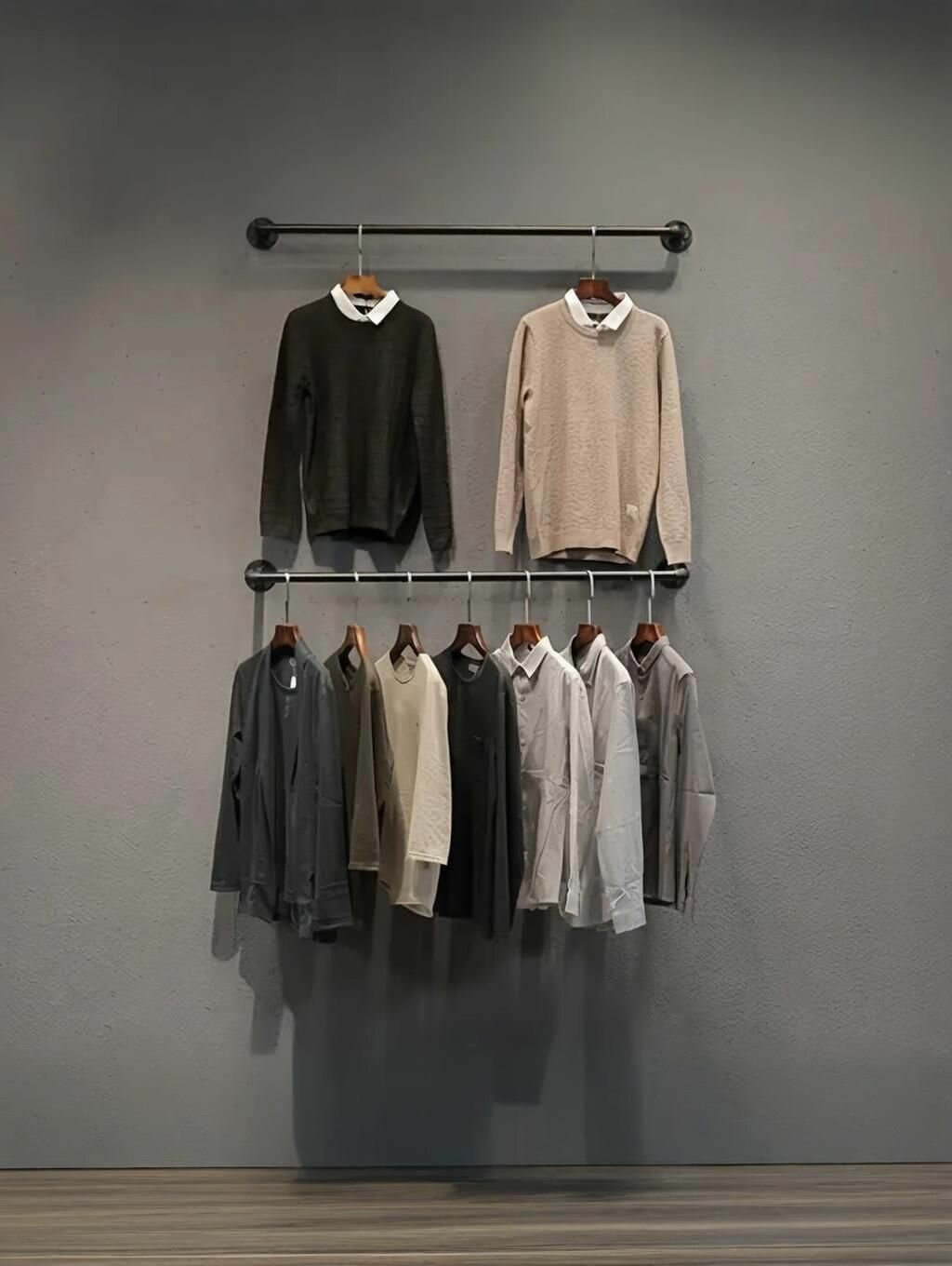 Вешалка-рейл потолочная