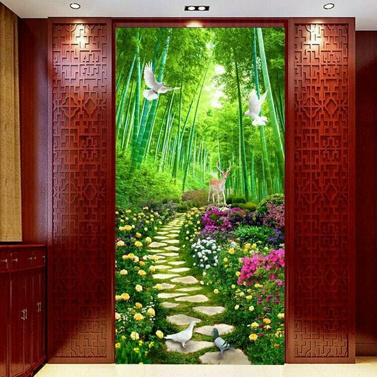 Вышивка крестом, Набор для вышивания крестом, Прихожая, канва 11CT 105x60 см, полная зашивка (без подрамника, без рамы)