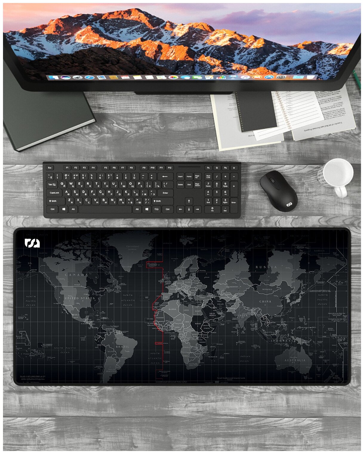 Игровой коврик RSQ Gaming XL, 800х400 мм