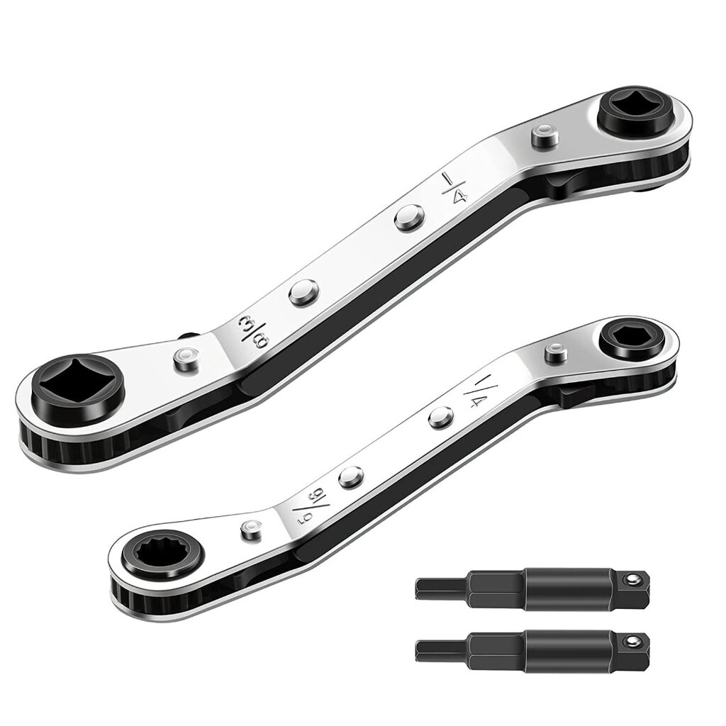 Сервисный Ключ Холодильный Ключ С Адаптером Для Шестигранных Долот 2шт Для Ремонта Оборудования Для Кондиционирования Воздуха