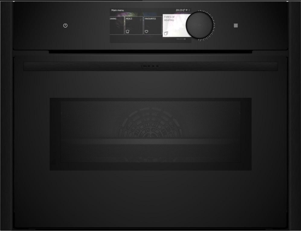 Компактный электрический духовой шкаф с СВЧ Neff C29MY7MY0 (без фурнитуры) черный