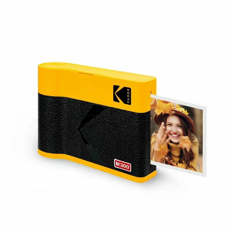 KODAK M300, мобильный фотопринтер, желтый, квадратный, сублимационный