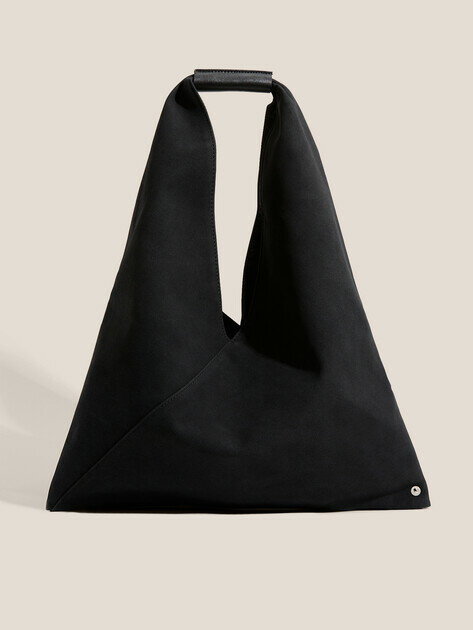 Сумка шоппер TENDANCE, фактура бархатистая, черный 2