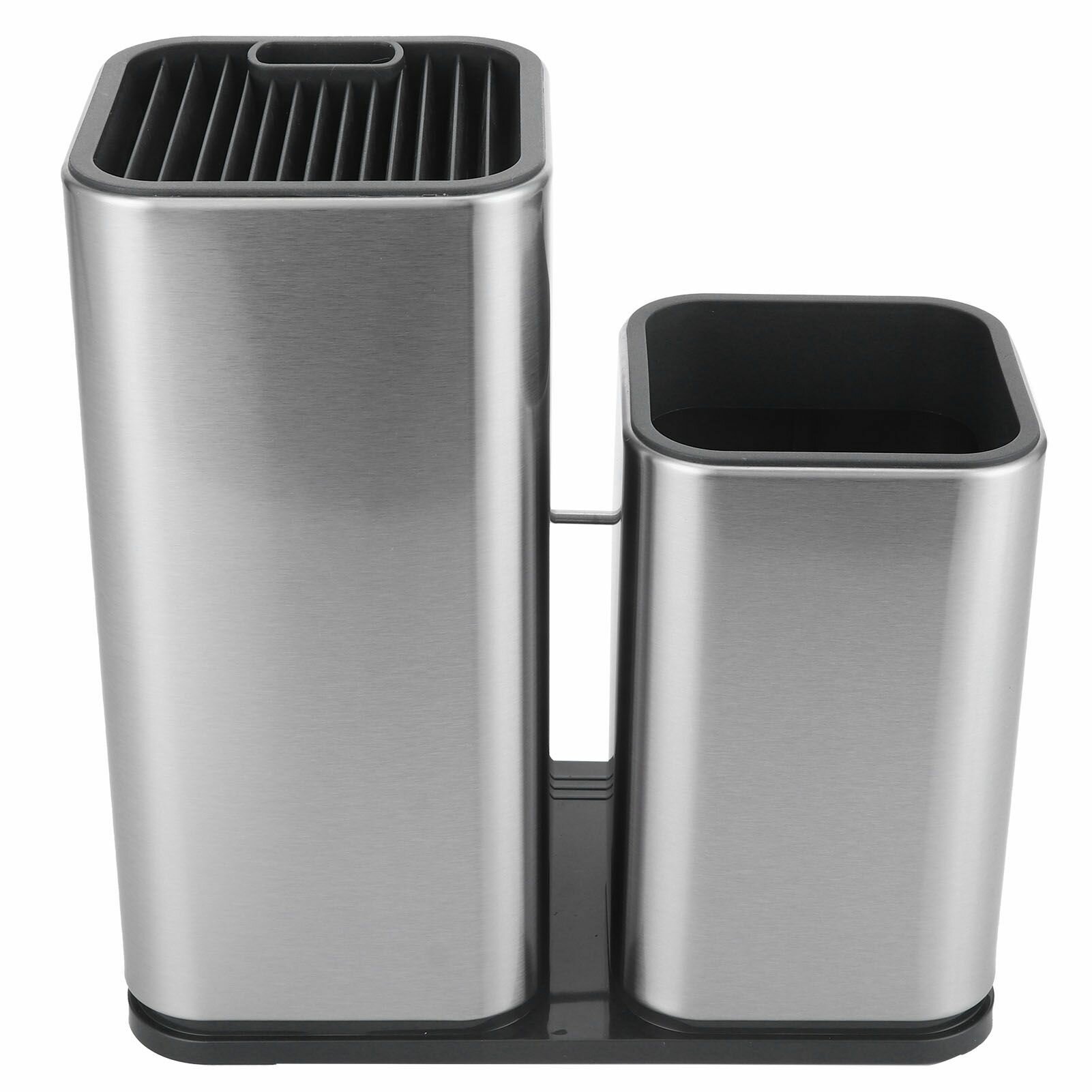 2 в 1 подставка для ножей, держатель для хранения кухонных принадлежностей, держатель для ножей из нержавеющей стали, кухонные аксессуары