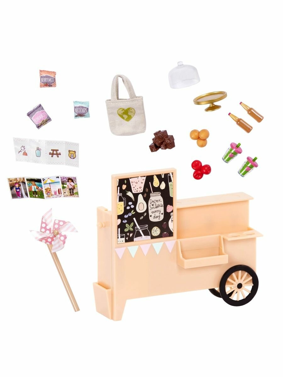 LORI Игровой набор Аэропорт с тележкой и аксессуарами для кукол 15 см