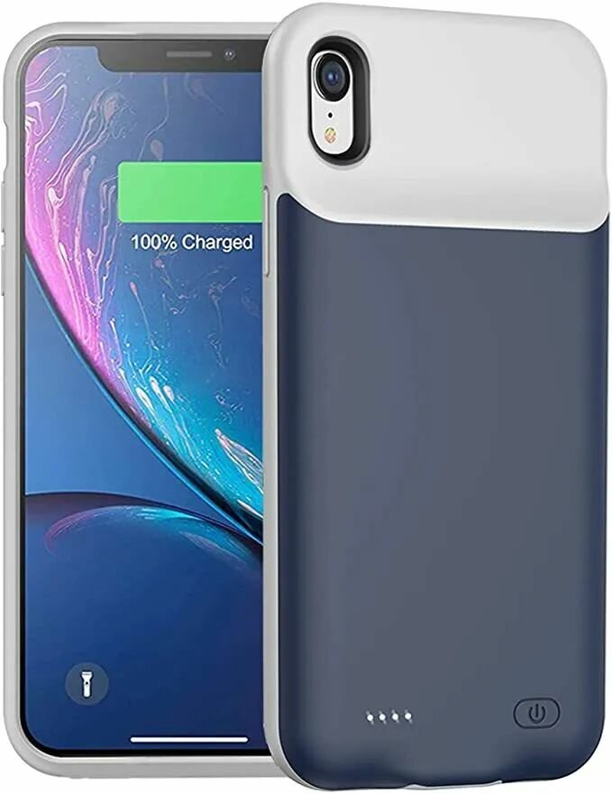 Чехол аккумулятор для iPhone XR, 6000mAh Fraternize Power bank Внешний аккумулятор-ROMIKY