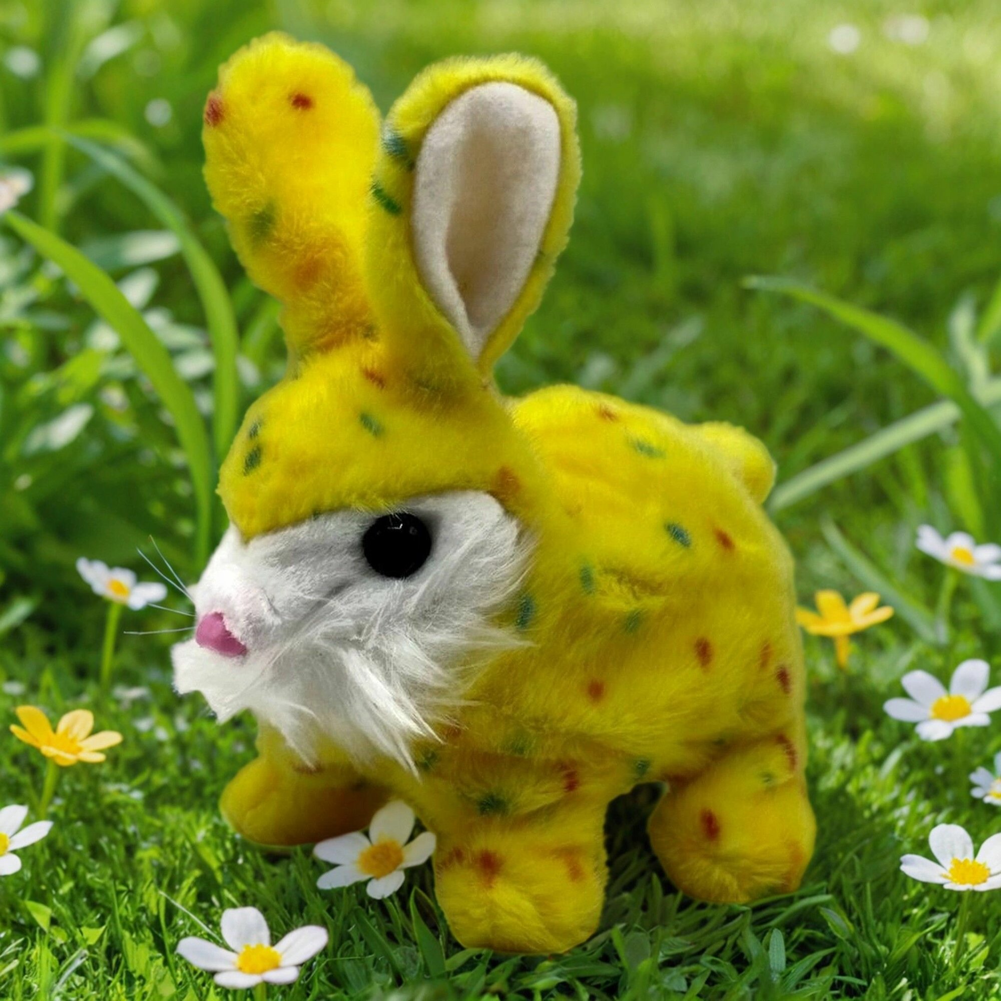 Зайчик прыгающий кролик подвижный интерактивный