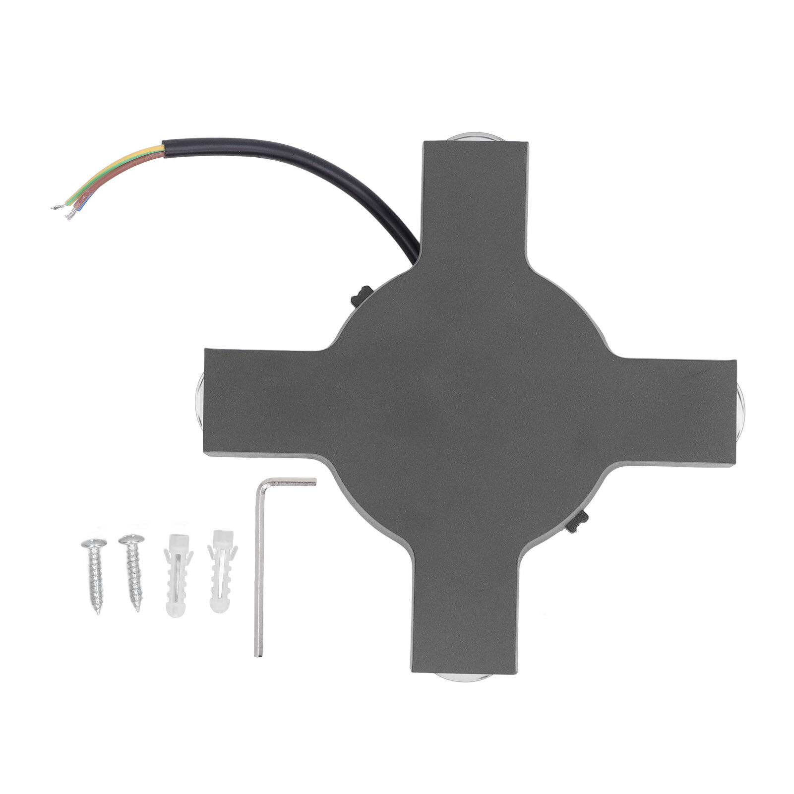 Светодиодный настенный светильник, настенный светильник с декоративным лучом, уличный водонепроницаемый настенный светильник для гостиной, прихожей, сада, белый свет, 4 Вт переменного тока, 85‑265 В переменного тока