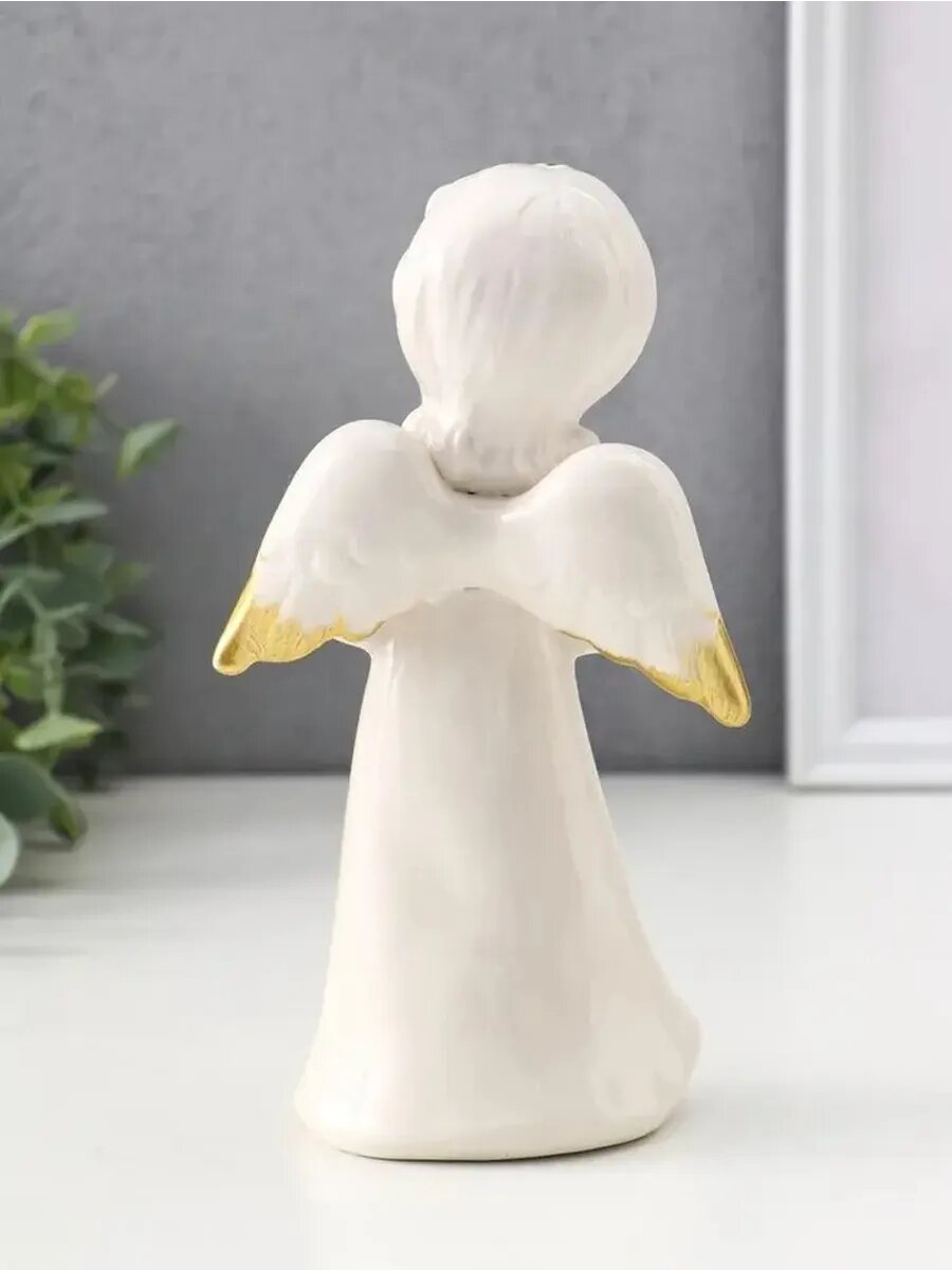 Керамический ангел-поющий сувенир для интерьера
