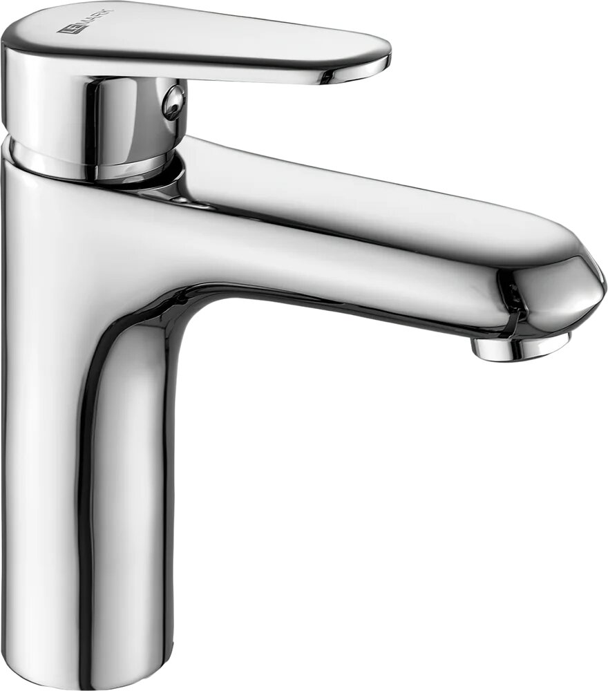Смеситель для раковины Lemark Point LM0306C хром, глянцевый, кран для ванной в раковину, из латуни, рычажный, с керамическим картриджем