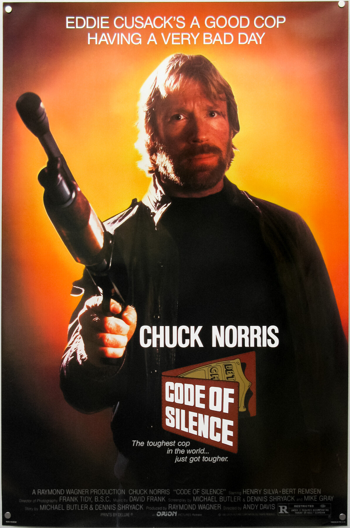 Плакат, постер Code of Silence (1985) (Кодекс молчания) на холсте, размер 30х42см