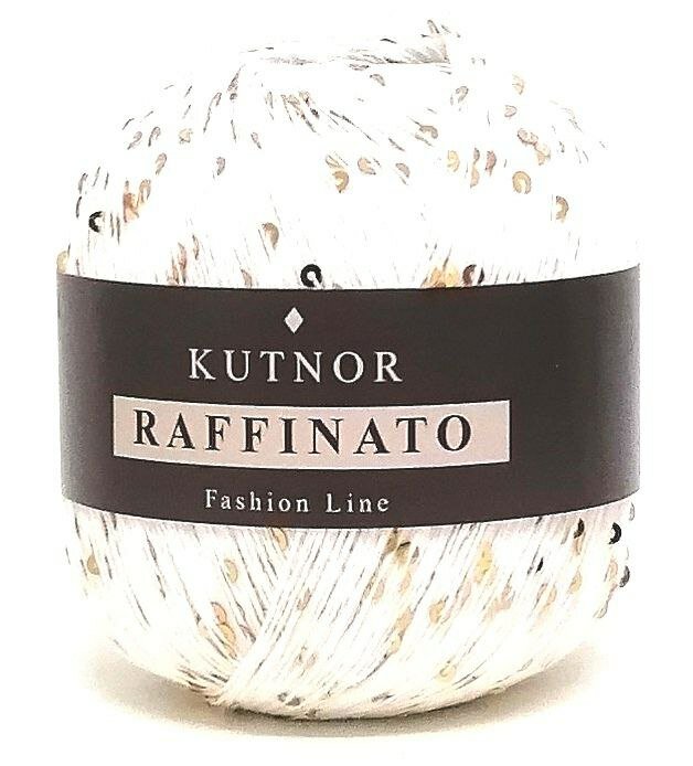 Пряжа c пайетками Kutnor Raffinato (022) 1 моток 50 г/415 м
