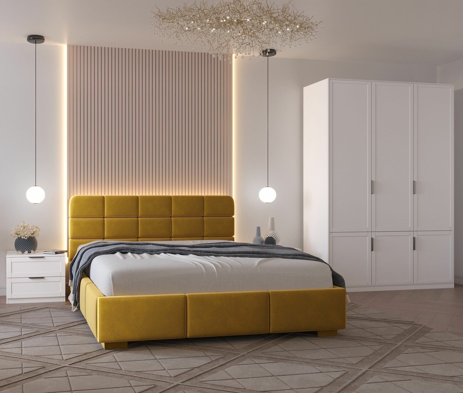 Двуспальная кровать Ингрид 160х200