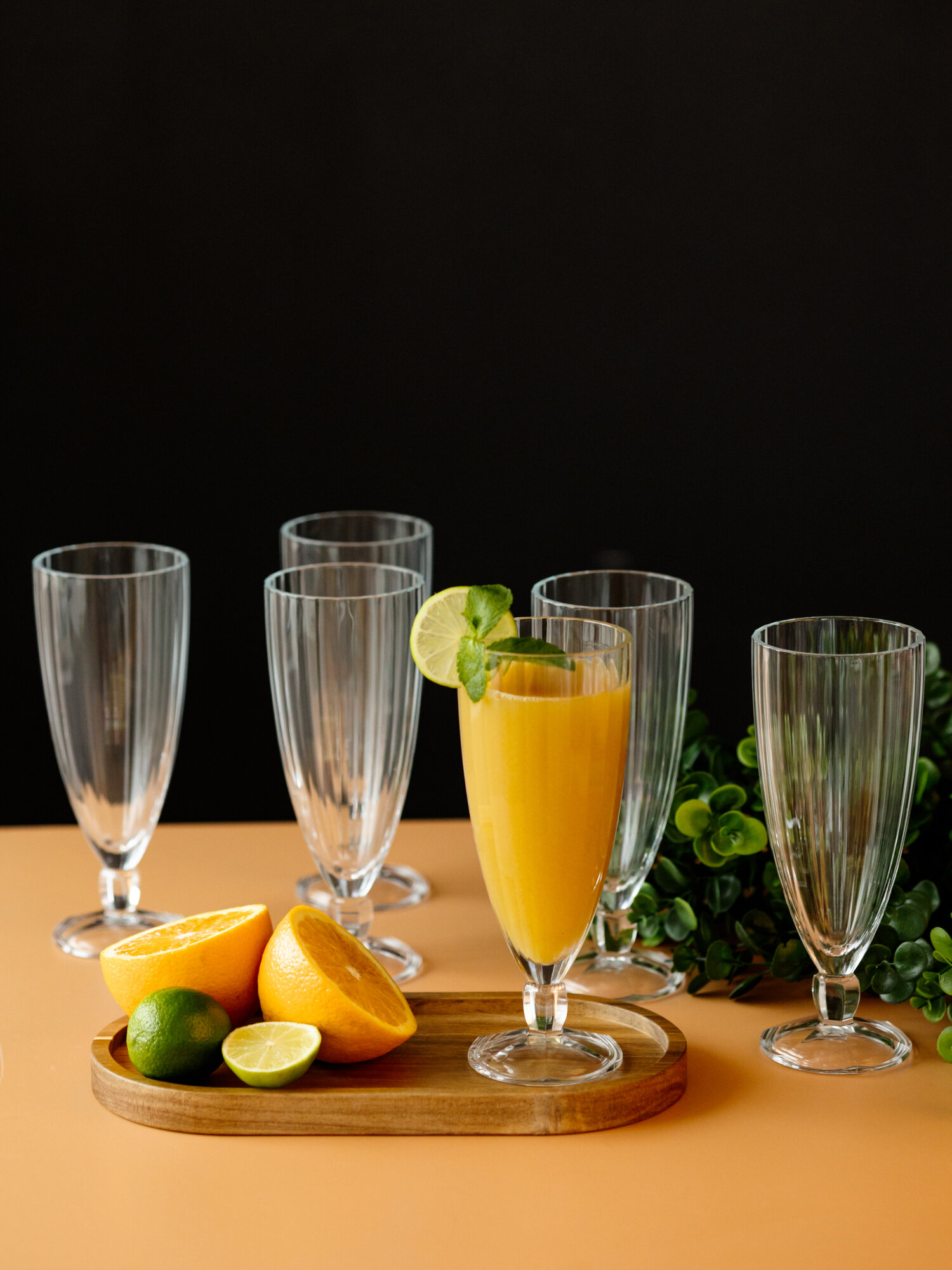 Набор бокалов для коктейлей и глинтвейнов, 6 штук, объем 360 мл, Arcoroc Quadro