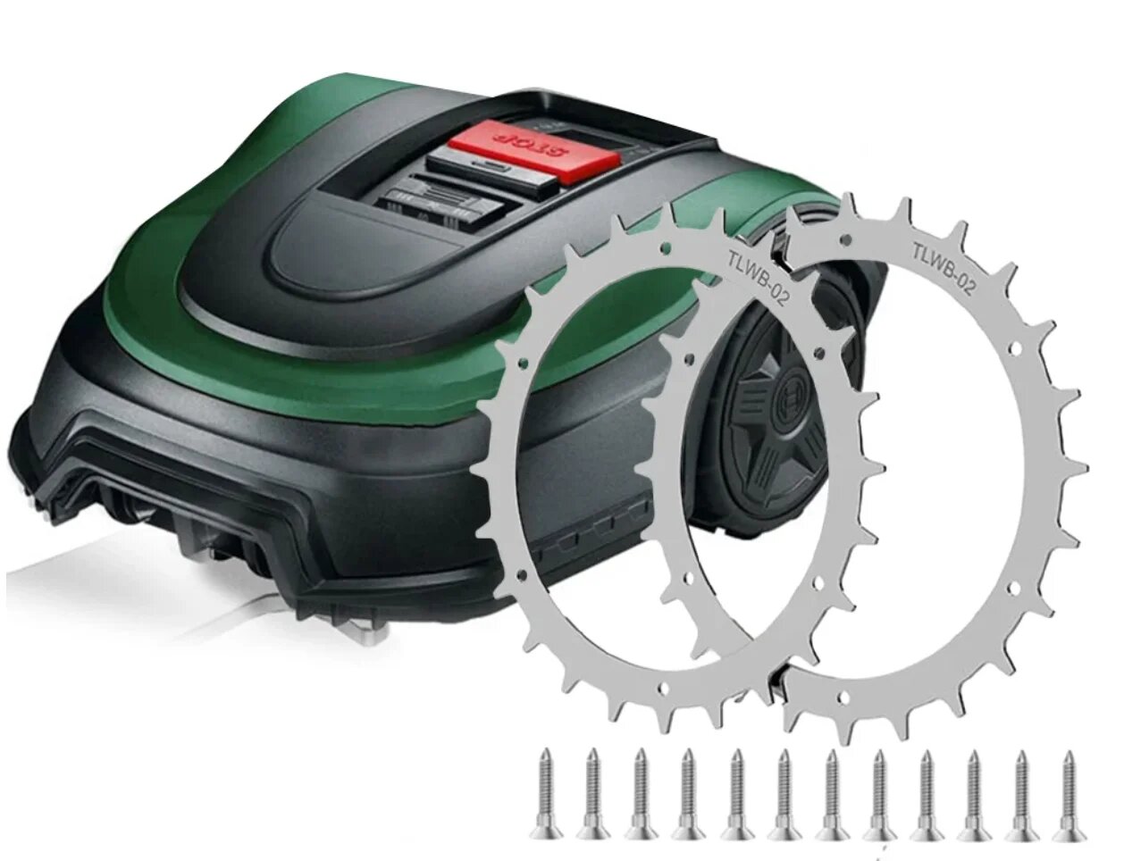 Робот-газонокосилка, тяговое колесо для кошения, тяговое колесо 170 мм, вспомогательные колеса, противоскользящие гвозди для Bosch Indego XS 300 400 350 M700