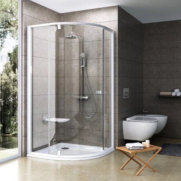 Душевой уголок Ravak Pivot PSKK3-80 без поддона, стеклянный, 80x80, раздвижной, белый