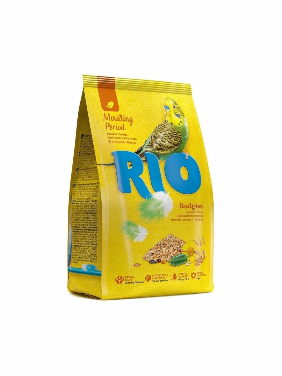 Корм для мелких (волнистых) попугаев в период линьки Rio (Рио) 500 г
