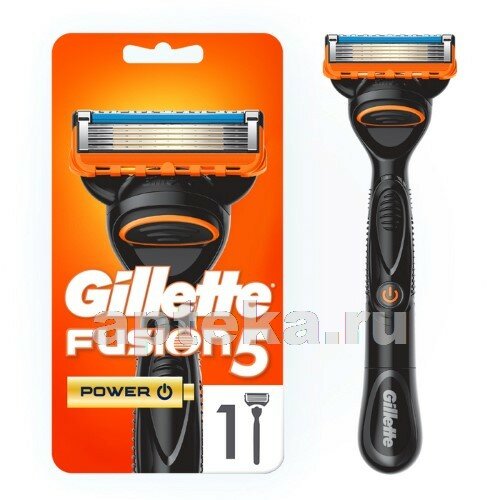 Gillette fusion power бритва+кассета 1 шт. +элемент питания