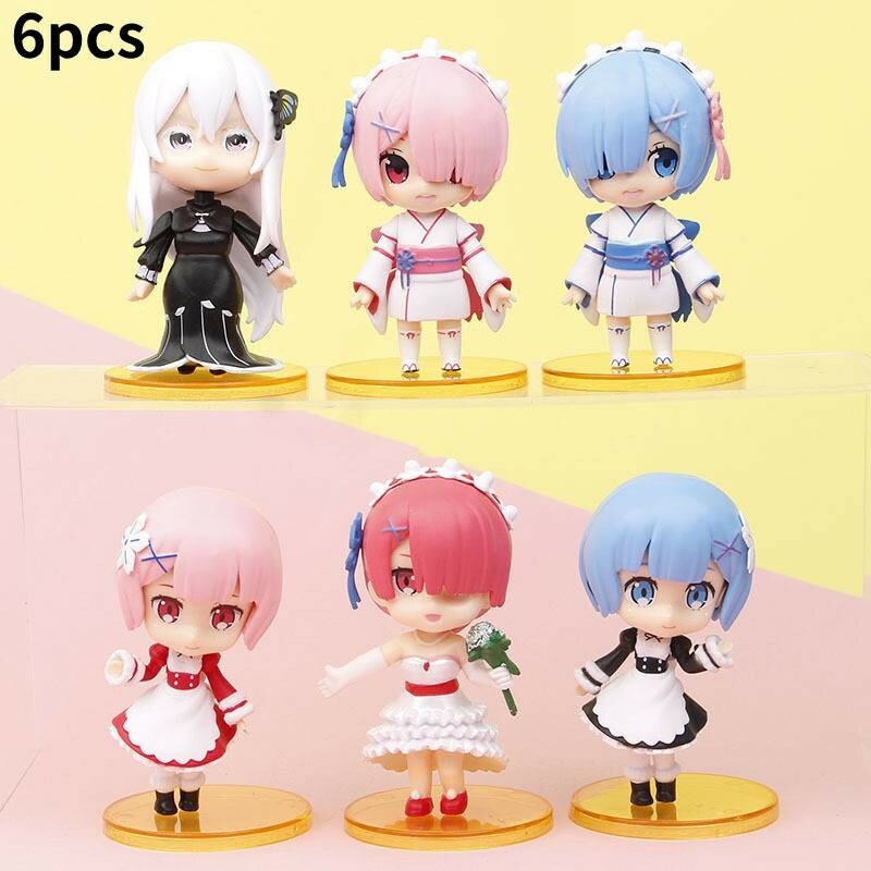 Creative 6 модель рем и рам фигурки из re life in a different world from zero