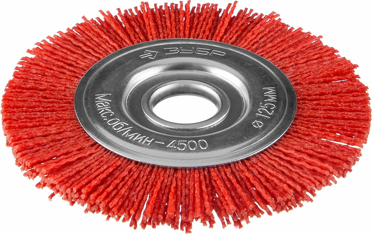 Дисковая нейлоновая щетка ЗУБР для УШМ, 125 мм, профессиональная 35160-125_z01