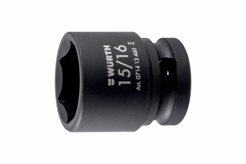 Головка торцевая ударная шестигранная 15/16" 1/2" дюймовая Wurth