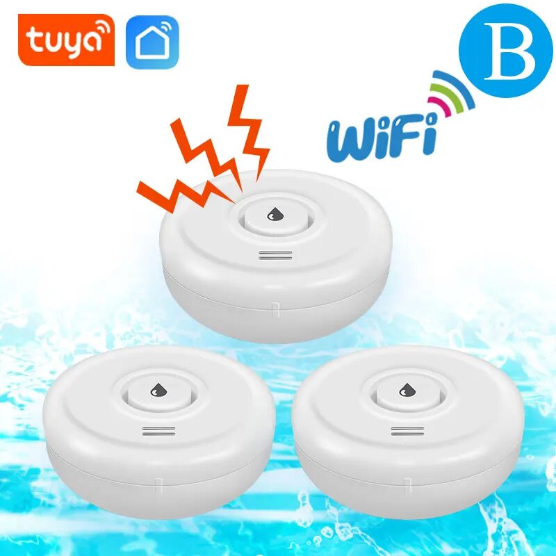 SECUGARD Датчик утечки воды Tuya WiFi Option B
