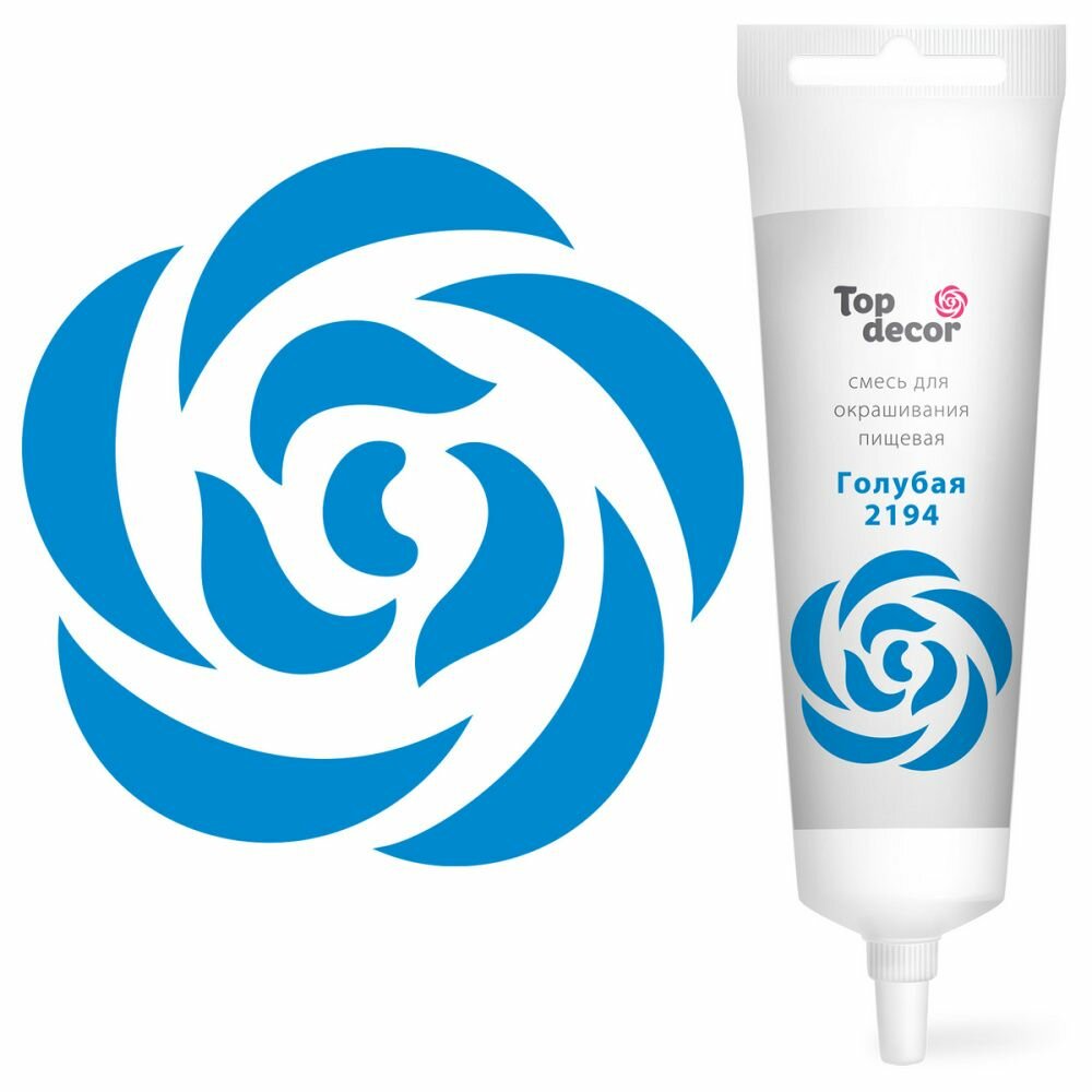 Пищевой краситель гелевый "голубой" 100 Г Топ Декор