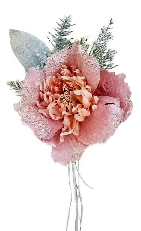 Искусственный цветок Country Artists "Пион", 31см, темно-розовый