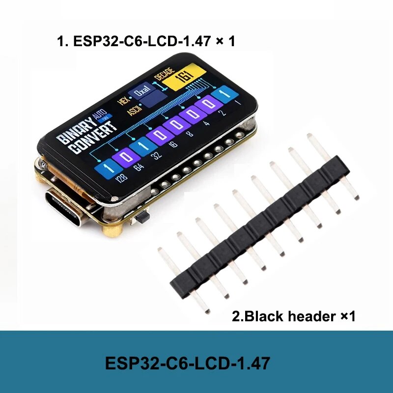 Waveshare ESP32-C6 1.47" ЖК-дисплей