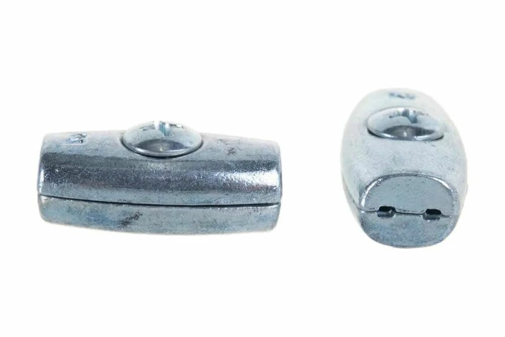 Зажим троса Бочонок 2 мм//ЗУБР, 4 шт