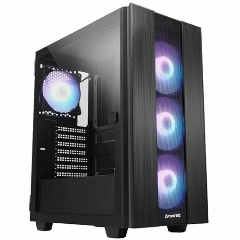 Компьютерный корпус CHIEFTEC HUNTER 2 (GS-02B-OP) черный - Mid Tower, Micro-ATX, Mini-ITX, Standard-ATX, USB 3.2 Gen 1 Type-C