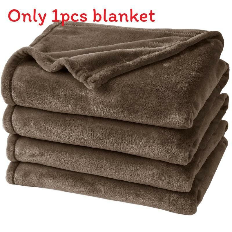 Плюшевое одеяло фирма не указано легкий дизайн для украшения гостиной коричневое