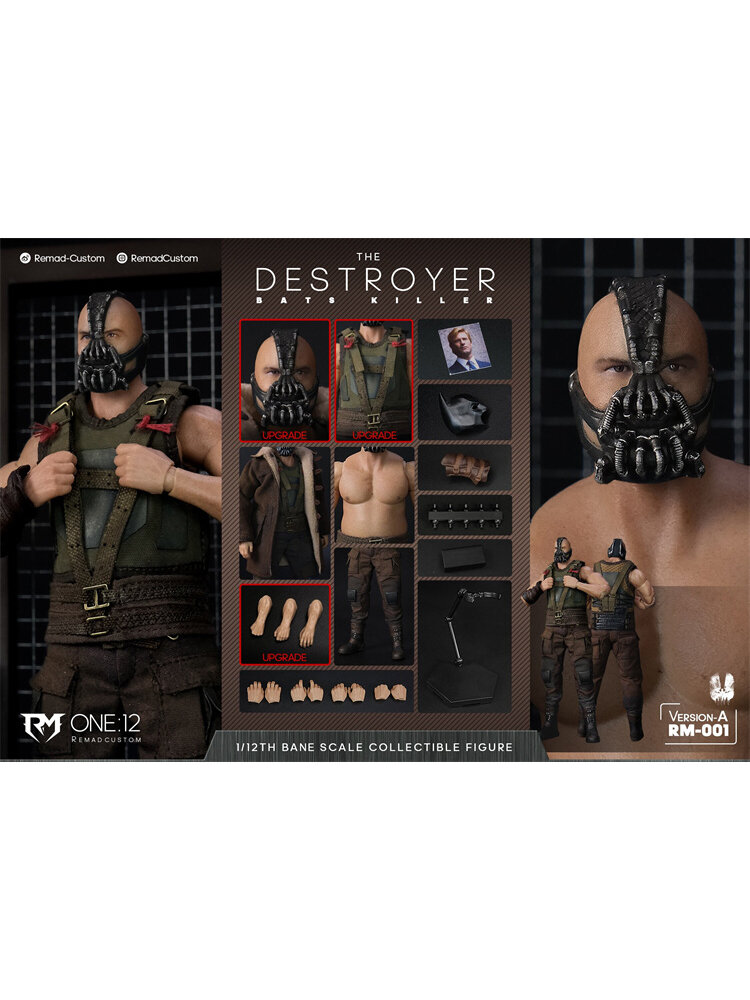 Remad Custom 1/12 Destroyer Bats Killer The Dark Knight Bane Фигурка героя