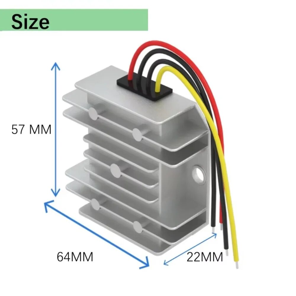 WAOHEI Понижающий преобразователь 12/24В до 5/6В 5-10А 50Вт 12V-24V to 5V 10A