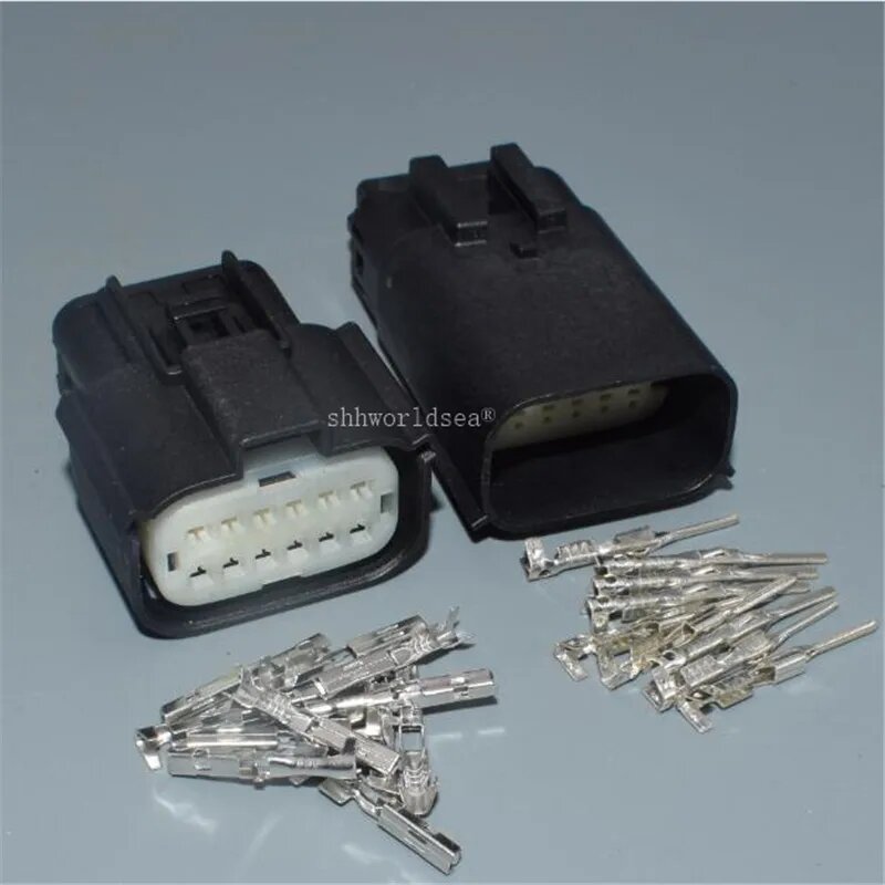 Shhworldsea 1 комплект 12 контаксветильник 33472-1201 Автомобильная фара с разъемом 33482-1201 для Ford Focus Mondeo для Buick Chevrolet, 1sets female male
