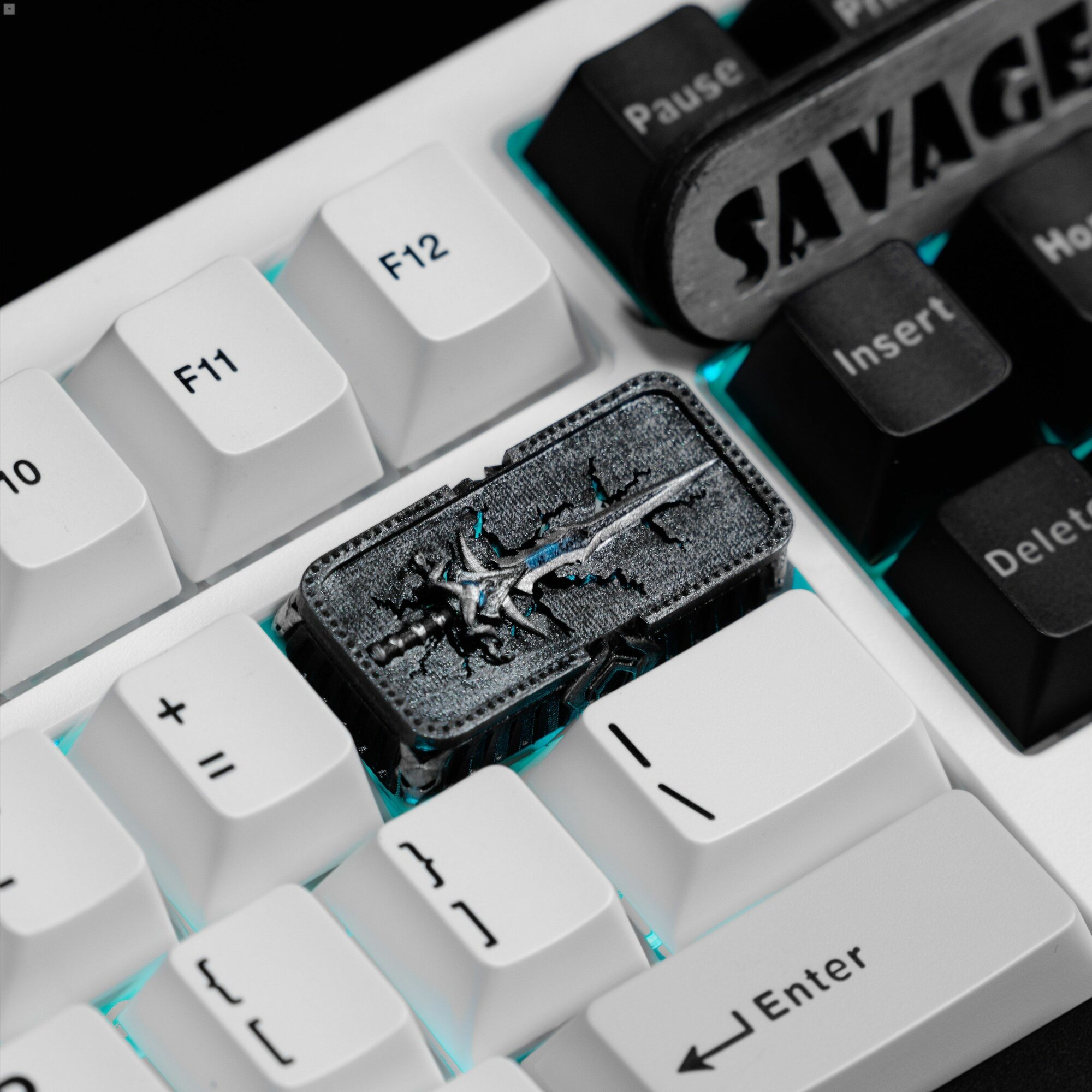 Кейкапы для механической клавиатуры - Ледяная Скорбь, World of Warcraft Artisan WOW Keycap Клавиша возврата смола, клей