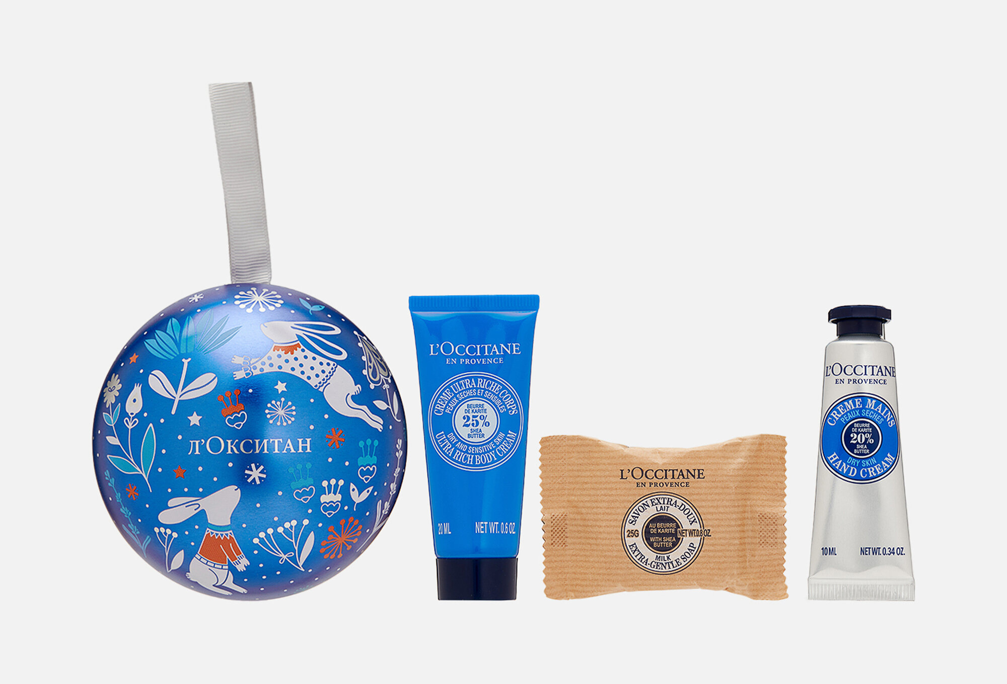 Набор миниатюр для рук и тела L'OCCITANE Нежное Карите