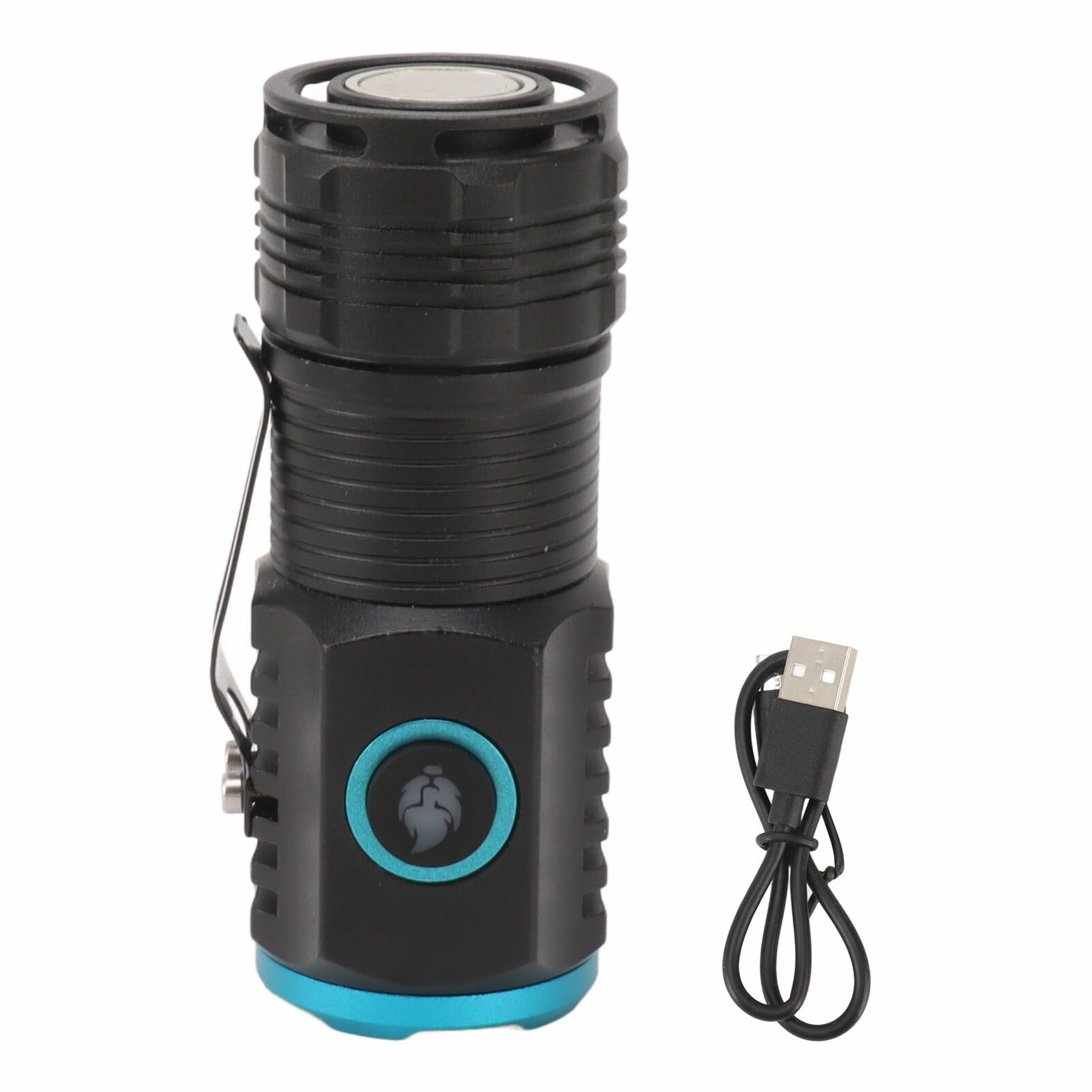 Мини-мощный фонарик с высоким световым потоком 2000 лм, яркий USB C, перезаряжаемый светодиод, 6 режимов, IPX4, водонепроницаемый хвостовой магнит