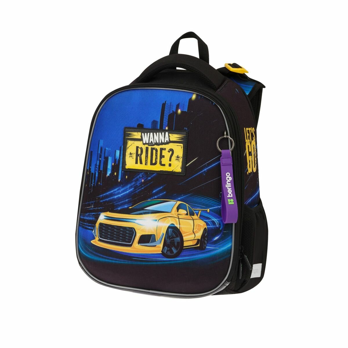 Ранец школьный Berlingo Expert Max "Ride" 38x29x16см, 2 отделения, 2 кармана, анатомическая спинка, дождевик в комплекте (RU09078), 4шт.