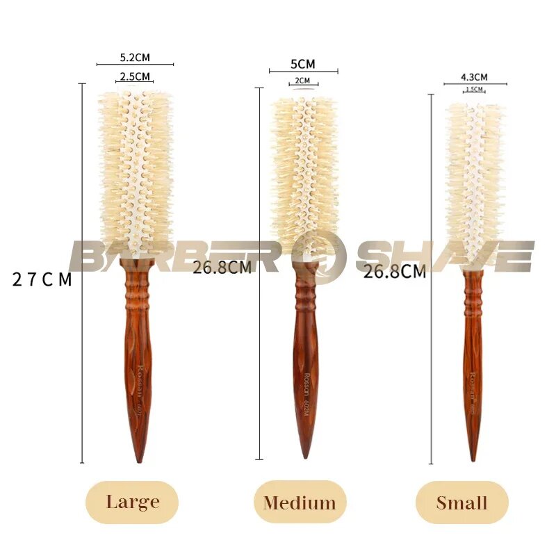 Круглая расческа из дерева, 3 шт, Цвет: 3PCS