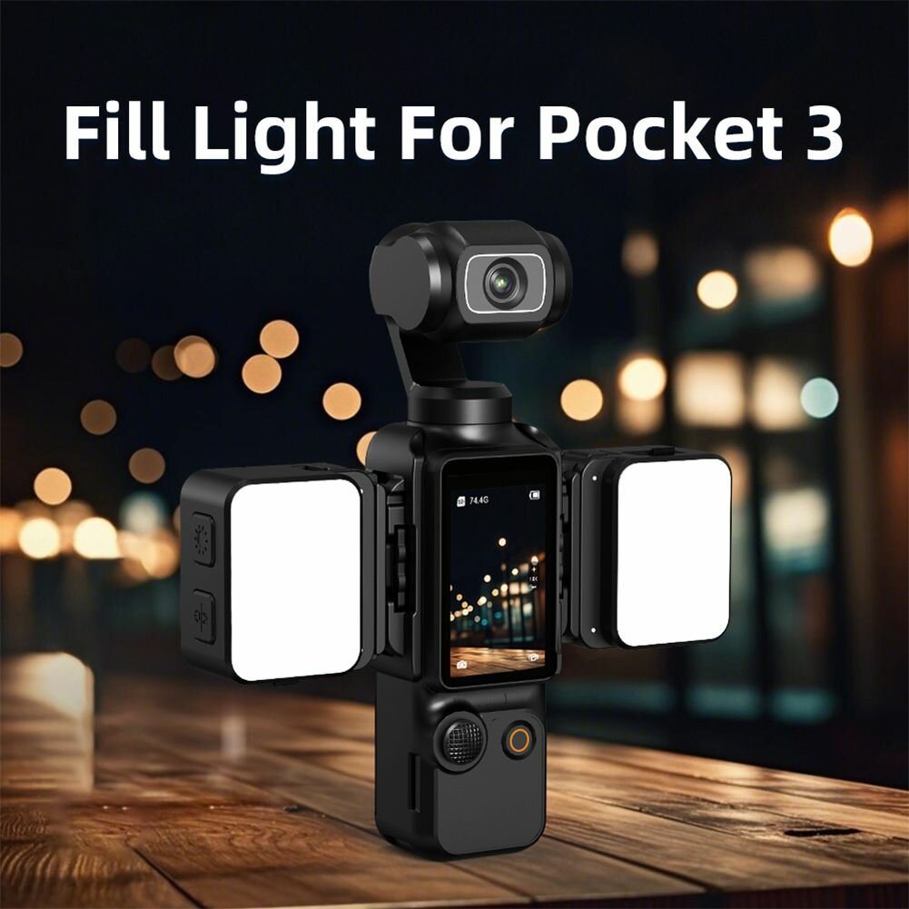 Светодиодный видеосвет с магнитным заполнением для DJI Osmo Pocket 3
