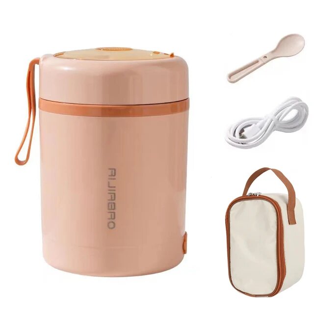 Термостатическая электрическая кружка для воды с USB-подключением, герметичная, для студий, школьников, студентов, походов, молочных напитков, подогреватель для бутылок с подогревом