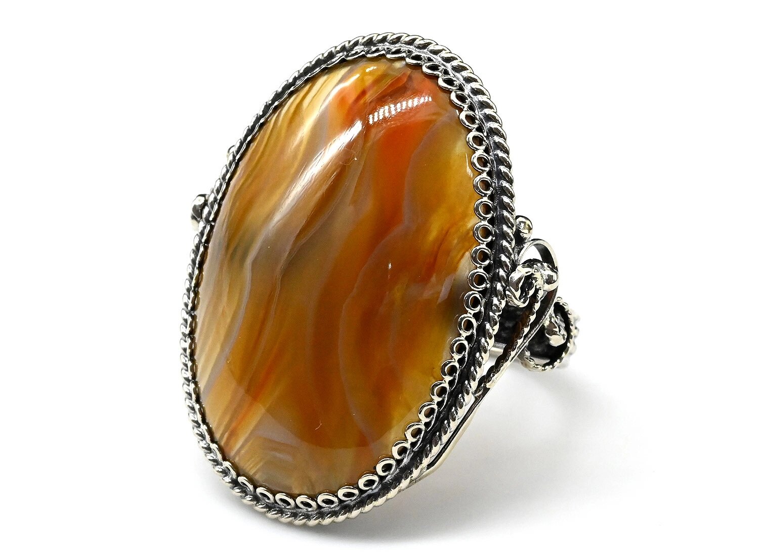 Кольцо, агат