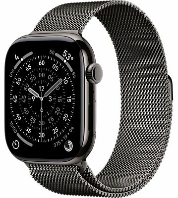 Apple Умные часы Apple Watch Series 11 (Slate Titanium, Slate, Milanese Loop, 46mm, M/L)