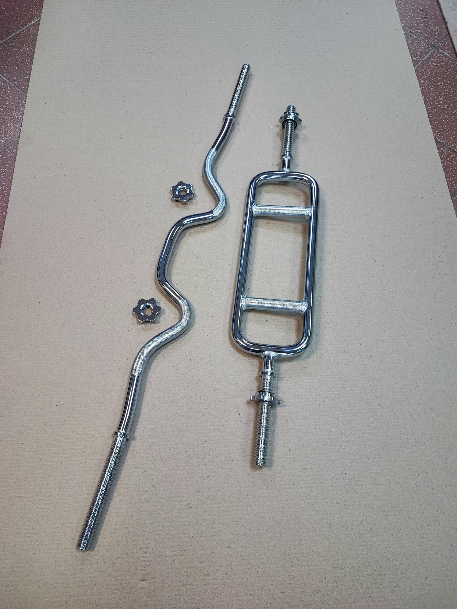 Гриф для штанги параллельный, гриф для штанги EZ- образный комплект