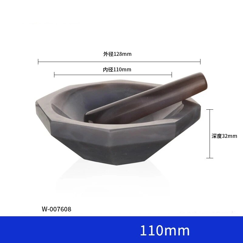 Агатовая ступка и пестик ID 110MM