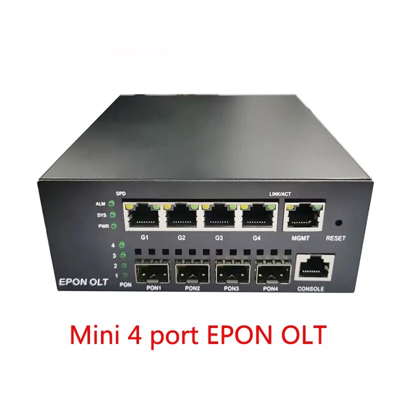 Mini 4-портовый EPON OLT JYD-04OLT, Цвет: EPON 4PON