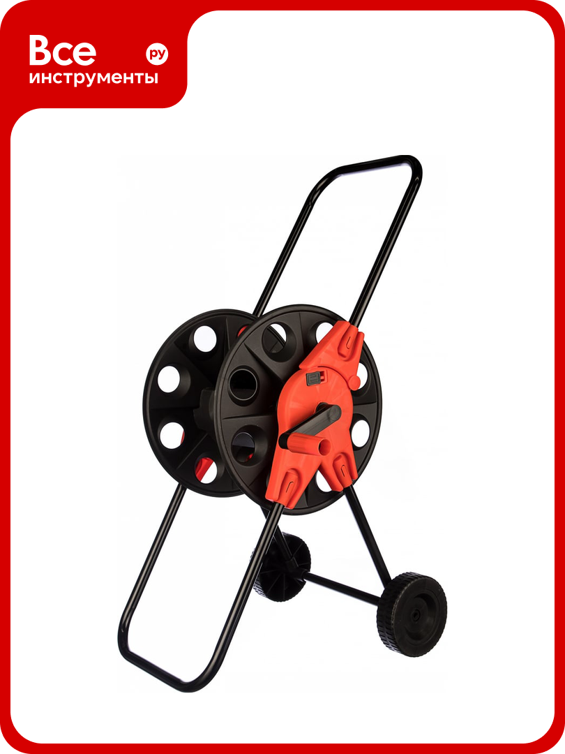 Катушка для садового шланга большая, с колесами Quattro Elementi 772-210, легко